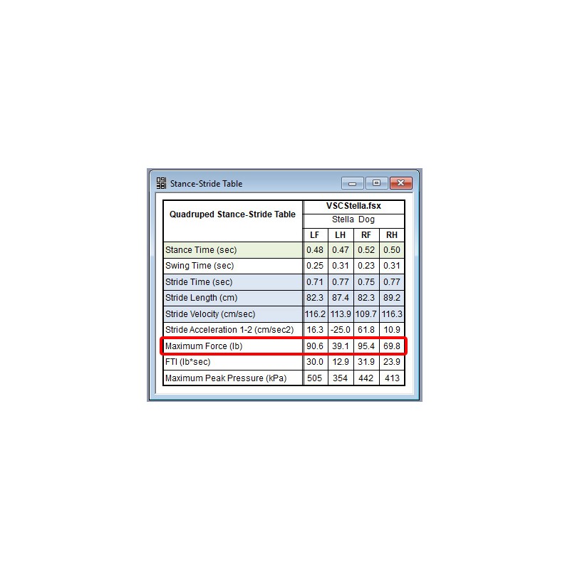 System Strideway Tekscan